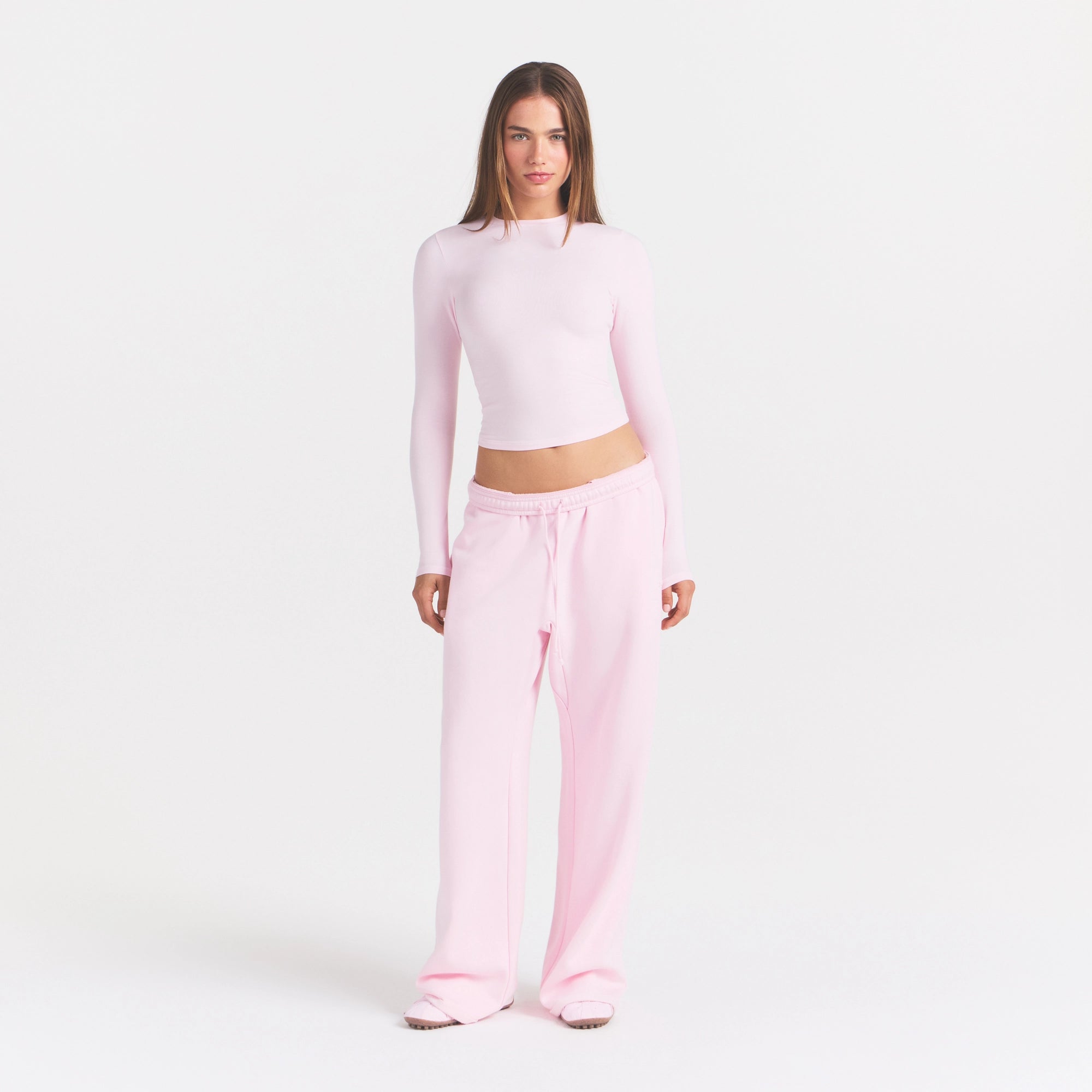 SKIMS SKIMS Cotton Jersey Long Sleeve T-Shirt